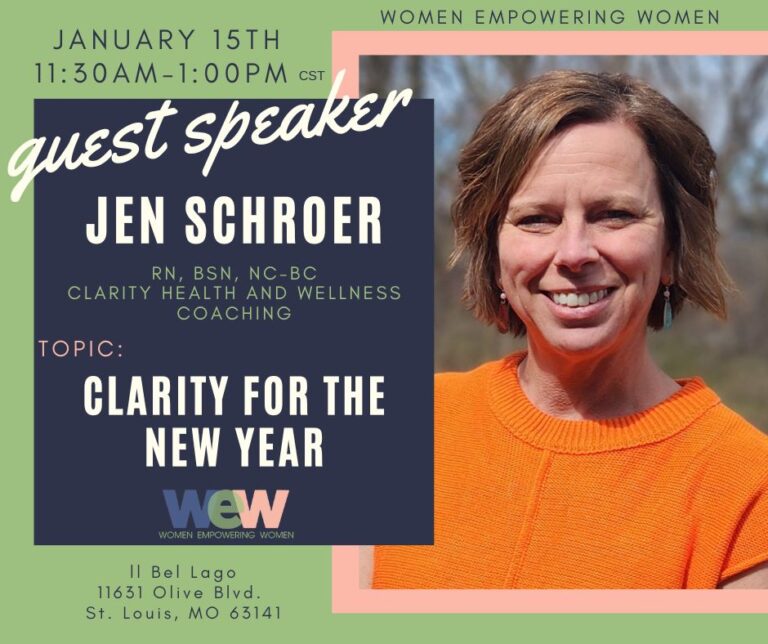 West County Chapter Meeting – Clarity for the New Year | Women ...